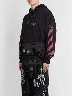 Off-White Convertible Ripstop, Canvas And Mesh Belt Bag