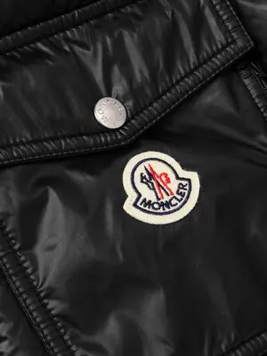 Moncler Wollaston Logo-appliquéd Quilted Hooded Down Jacket