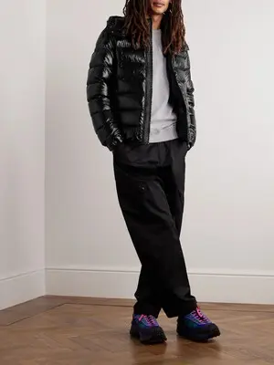 Moncler Logo-appliquéd Quilted Shell Hooded Down Jacket