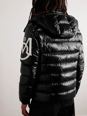 Moncler Logo-appliquéd Quilted Shell Hooded Down Jacket