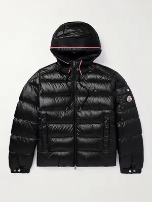 Moncler Pavin Logo-appliquéd Quilted Down Jacket - Black