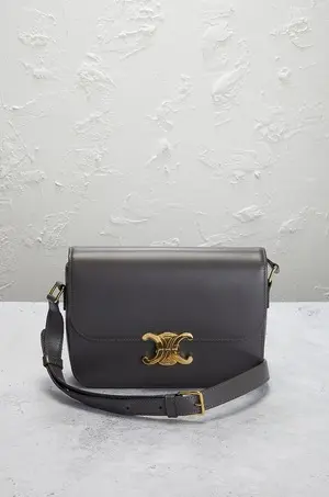 Celine Triomphe Shoulder Bag - Grey