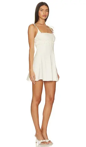 Lpa Perla Fringe Trim Mini Dress