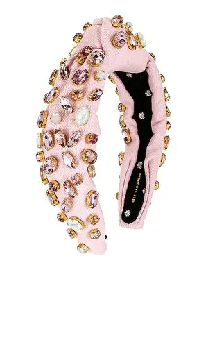 Lele Sadoughi Glittering Knotted Headband In Pink