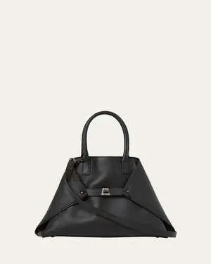 Akris Ai Small Braided Top-handle Bag - Black