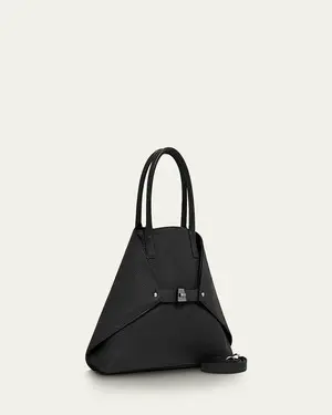 Akris Ai Small Braided Top-handle Bag - Black