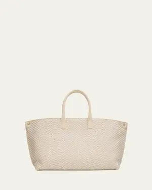 Akris Ai Small Braided Top-handle Bag - Ecru