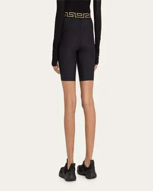 Versace Greca Waistband Bike Shorts