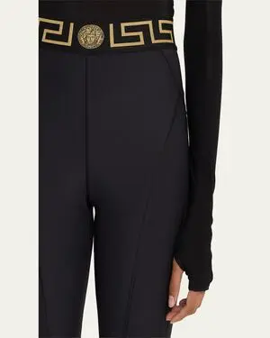 Versace Greca Waistband Bike Shorts