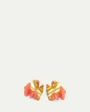 Completedworks Clash Sterling Silver Bio-resin Post Earrings