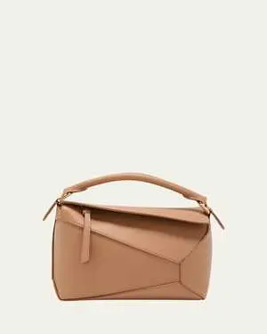 Loewe Puzzle Edge Small Top-handle Bag - Toffee