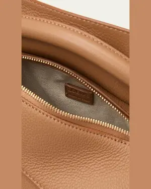 Loewe Puzzle Edge Mini Top-handle Bag - Toffee