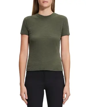 Theory Theory Apex Tiny Tee Dark Olive