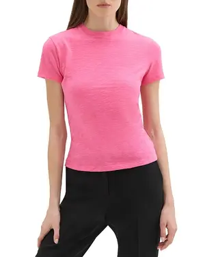 Theory Theory Apex Tiny Tee Pink Azalea