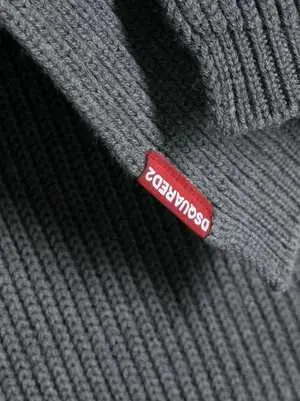Dsquared2 Wool Scarf And Beanie Set - Grey