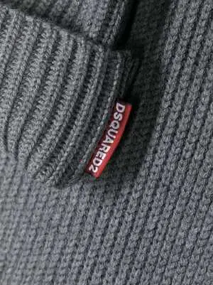 Dsquared2 Wool Scarf And Beanie Set - Grey