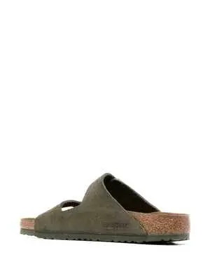 BIRKENSTOCK Double-strap Suede Sandals - Green
