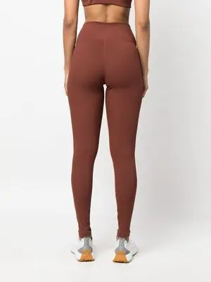 SPORTY & RICH Logo-patch Ribbed Leggings
