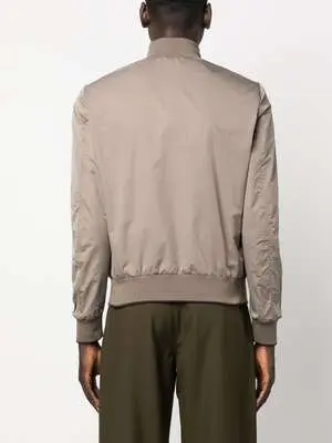 MOORER Kant-kmu Suede Bomber Jacket - Neutrals
