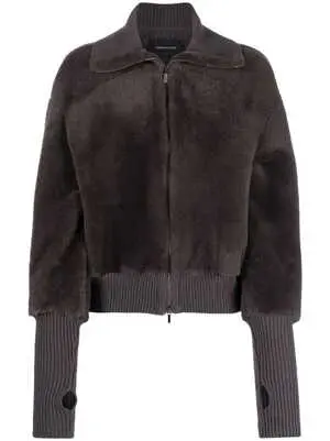 Fabiana Filippi Knit-panel Zip-up Jacket