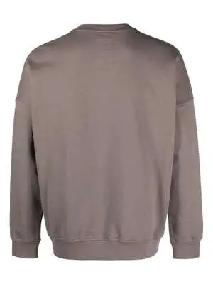 Rick Owens Embroidered-logo Organic-cotton Jumper - Neutrals