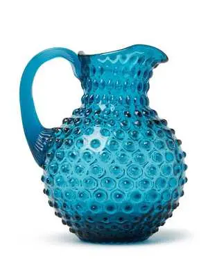 KLIMCHI Hobnail Crystal Jug - Blue