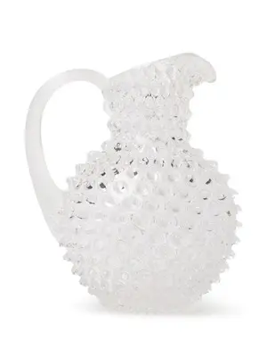 KLIMCHI Hobnail Crystal Jug - White