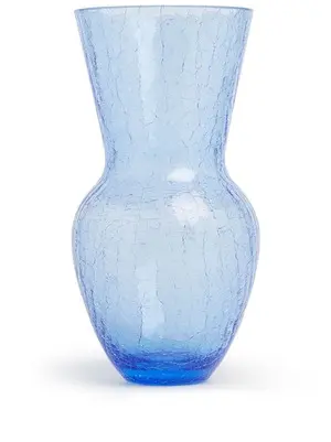 KLIMCHI Felicity Cracked-effect Vase - Blue