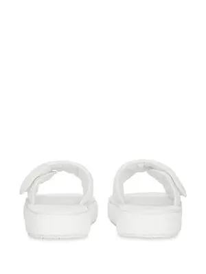 Dolce & Gabbana Embossed-logo Touch-strap Slippers