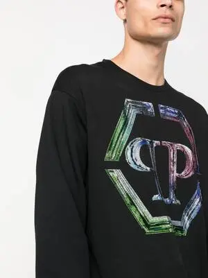 Philipp Plein Logo-print Long-sleeved Sweatshirt