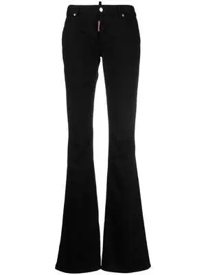 Dsquared2 Low-rise Flared Jeans - Black