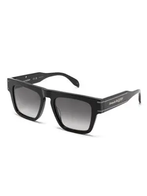 Alexander McQueen Flat-top Rectangular Sunglasses