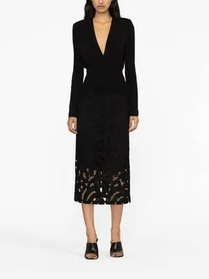 Fabiana Filippi Macramé Midi Skirt