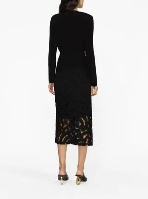 Fabiana Filippi Macramé Midi Skirt