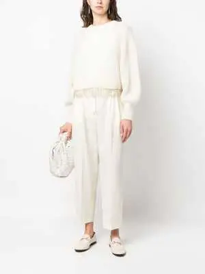 Fabiana Filippi Pressed-crease Tapered-leg Trousers