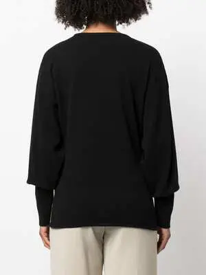 Fabiana Filippi Fitted-cuffs Sweater - Black
