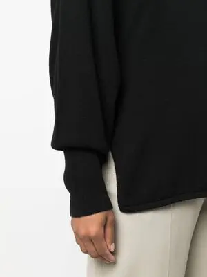 Fabiana Filippi Fitted-cuffs Sweater - Black