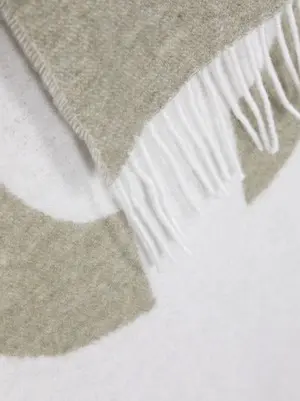 A.p.c. Intarsia-knit Logo Scarf - Green