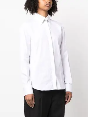 Fabiana Filippi Bead-embellished Long-sleeve Shirt