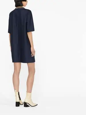 Fabiana Filippi Beaded Round-neck Minidress