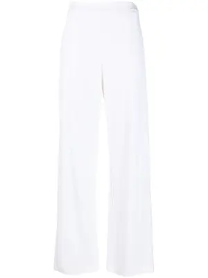 Fabiana Filippi High-waisted Wide-leg Trousers - White
