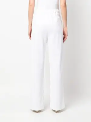 Fabiana Filippi High-waisted Wide-leg Trousers - White