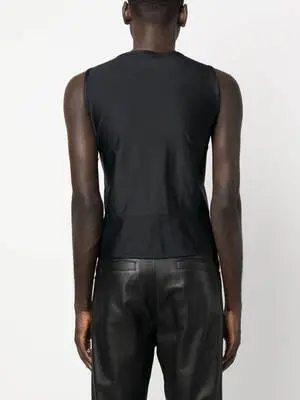 MUGLER Round-neck Sleeveless Top