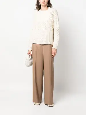 Fabiana Filippi Wide-leg Trousers - Brown