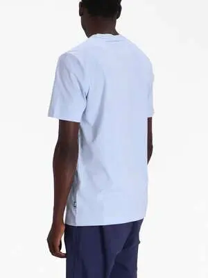 BOSS Cotton-jersey T-shirt With Logo Detail - Blue