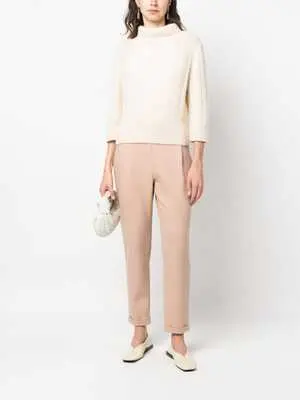 Fabiana Filippi Drawstring Waist Trousers - Brown