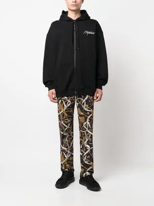 Moschino Graphic-print Straight-leg Trousers