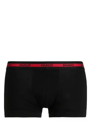 Hugo Three-pack Logo-waistband Boxers