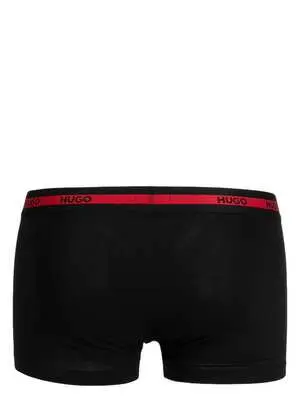 Hugo Three-pack Logo-waistband Boxers