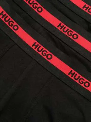 Hugo Three-pack Logo-waistband Boxers
